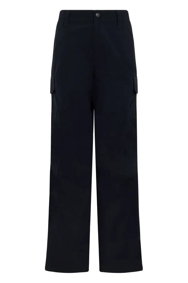 Burberry High-waisted Cargo Pants With Relaxed Fit - Blue