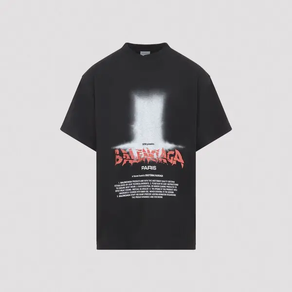 Balenciaga The Door Graphic-print T-shirt - Black