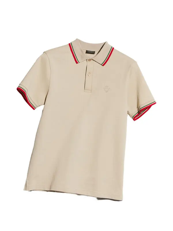 Gucci Short Sleeve Polo Shirt - Sand