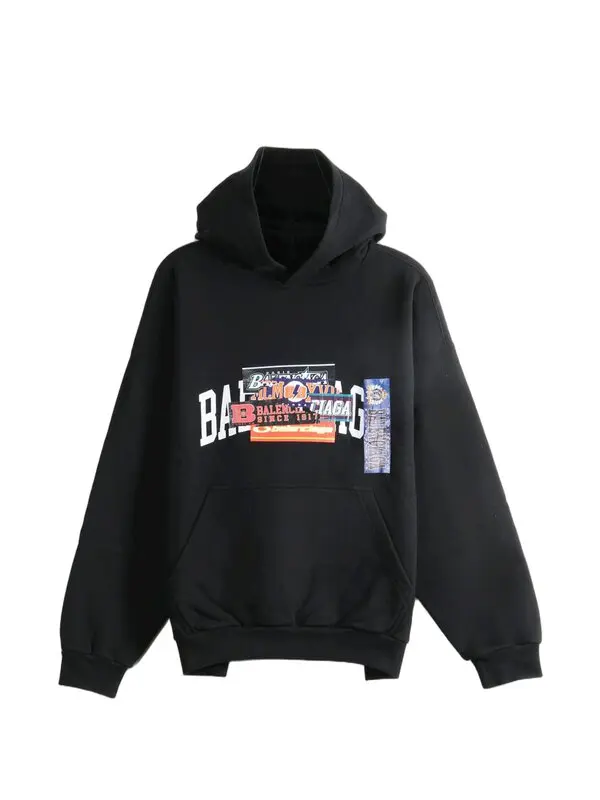 Balenciaga Logo-print Cotton Hoodie For