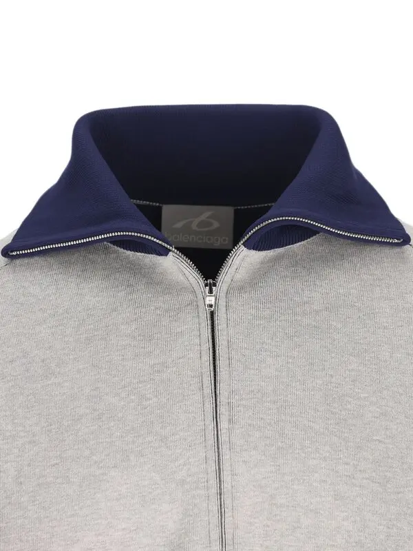 Balenciaga Jacquard-knit Block Jacket - Greynavy