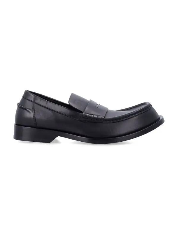 Loewe Leather Penny Loafers - Nero