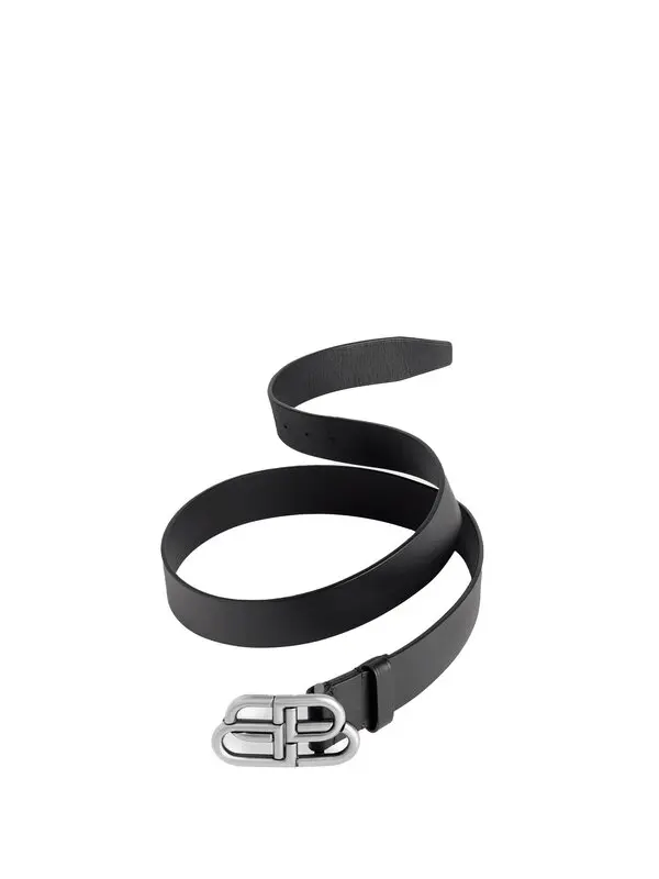 Balenciaga Bb Therge Mini Belt 35 - Black