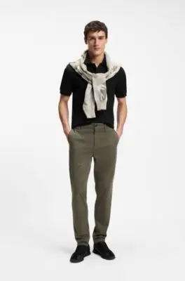 BOSS Regular-fit Polo Shirt In Honeycomb-structured Cotton Pique