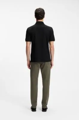 BOSS Regular-fit Polo Shirt In Honeycomb-structured Cotton Pique