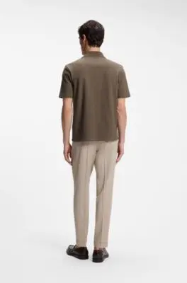 BOSS Regular-fit Shirt In Textured Cotton