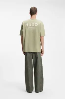 Hugo Logo-print T-shirt In Cotton Jersey