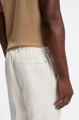 BOSS Modern-fit Pants In Stretch Twill