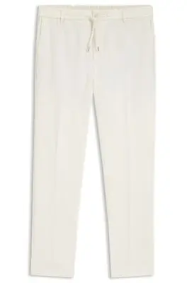 BOSS Modern-fit Pants In Stretch Twill