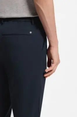 BOSS Modern-fit Pants In Stretch Twill