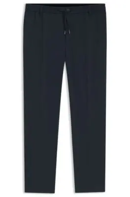 BOSS Modern-fit Pants In Stretch Twill