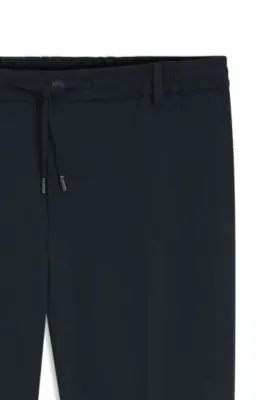 BOSS Modern-fit Pants In Stretch Twill
