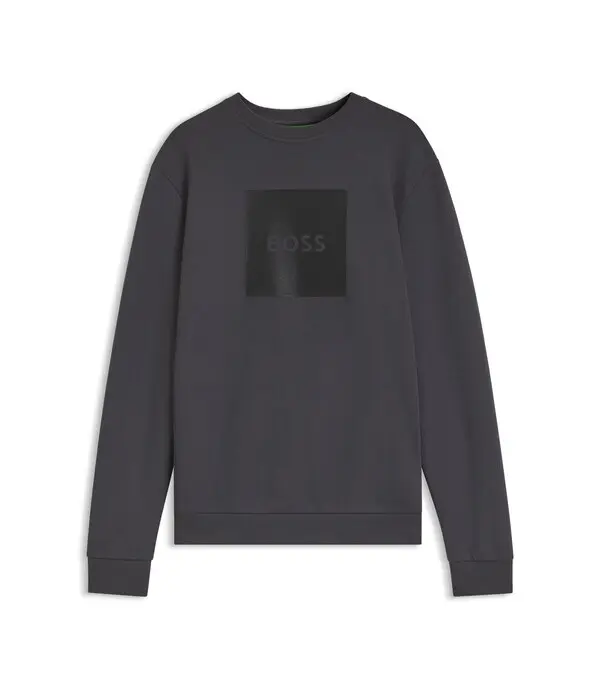 BOSS Stretch-cotton Crewneck Sweatshirt
