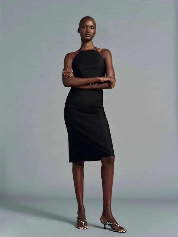 REFORMATION Amarena Midi Dress - Black