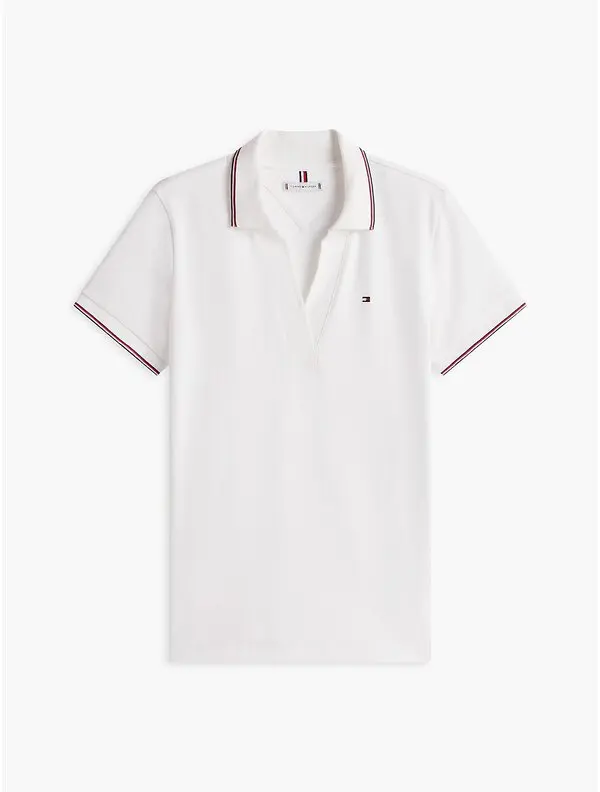 Tommy Hilfiger Regular Fit Open Placket Tipped Polo