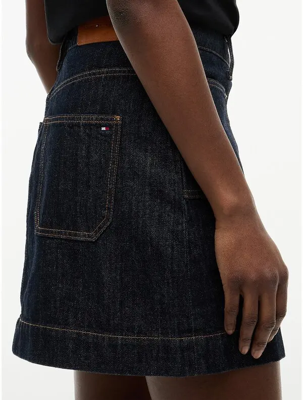 Tommy Hilfiger High-rise Denim Mini Skirt
