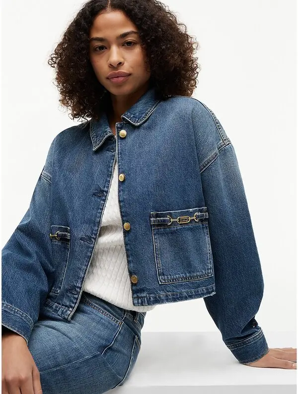 Tommy Hilfiger Cropped Denim Jacket