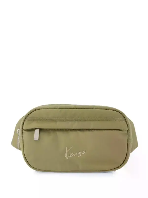 Kenzo Logo Embroidered Belt Bag - Green