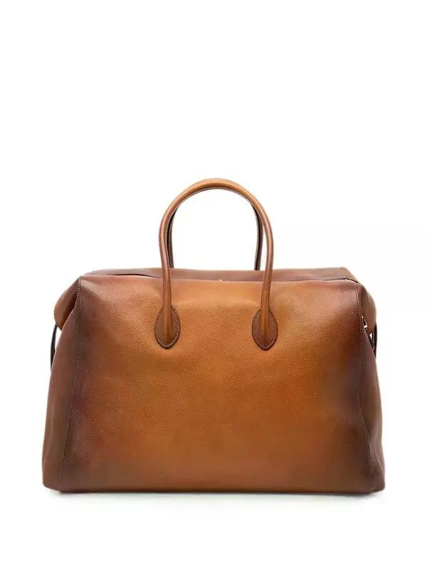 Santoni Grained Leather Holdall
