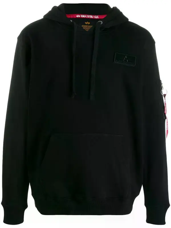 Alpha Industries Logo Stripe Detail Hoodie