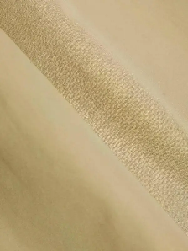 Vince Belted Puff-sleeve Midi Dress - Neutrals