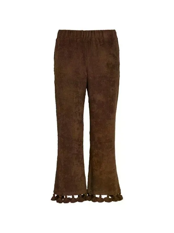 Cap D'antibes Morgane Tassel-trim Trousers - Brown