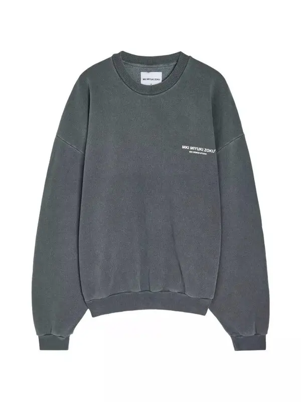 MKI MIYUKI ZOKU Logo Print Crew Neck Sweater
