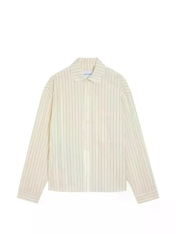 MKI MIYUKI ZOKU Vertical-stripe Chest-pocket Shirt