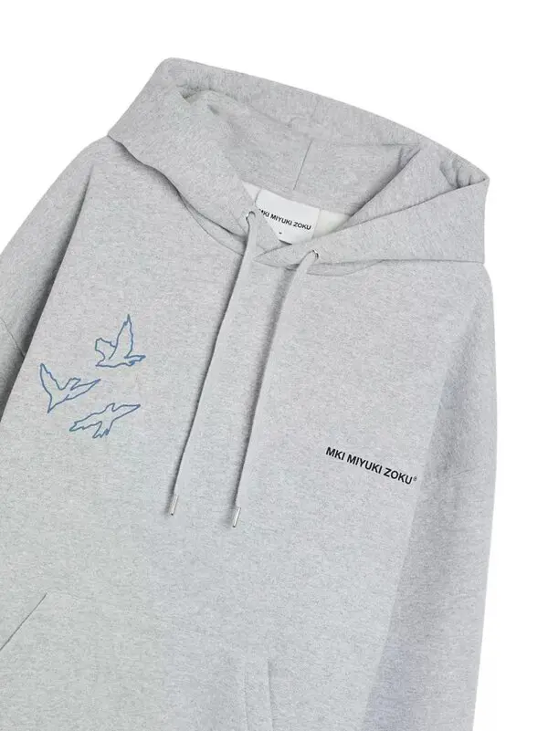 MKI MIYUKI ZOKU Embroidered Bird Hoodie