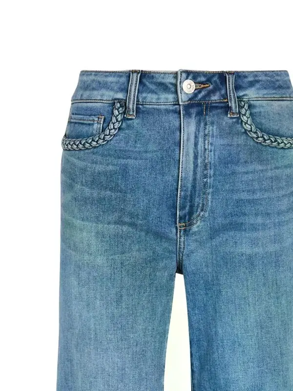 Paige Vanessa Braided-trim Jeans
