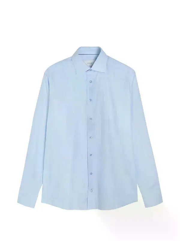 Eton Buttoned Patterned Shirt