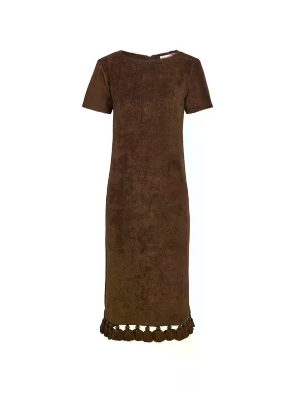 Cap D'antibes Manche Tassel-trim Midi Dress