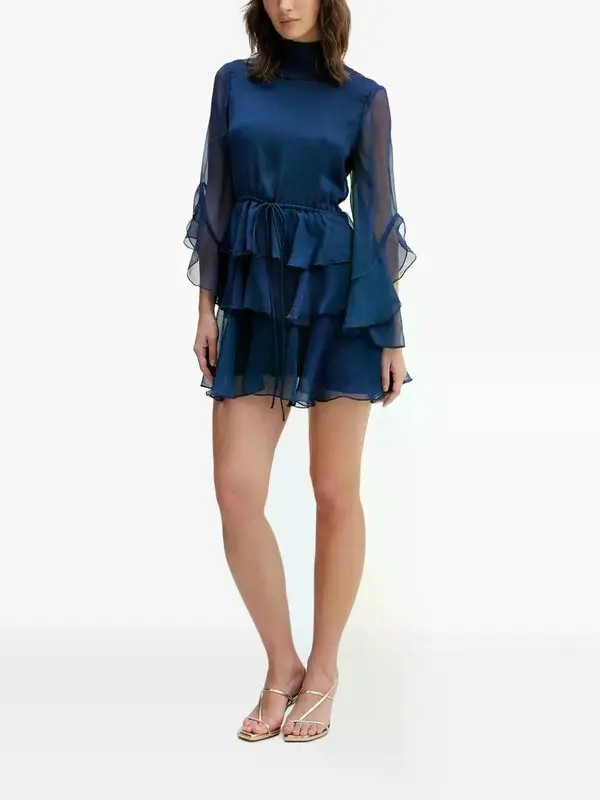 Bardot Norah Ruffled Tie Mini Dress