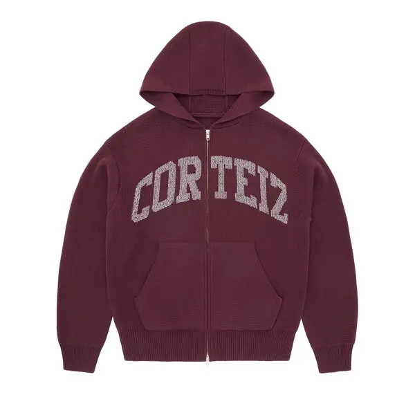 CORTEIZ 3m College Knit Zip Hoodie