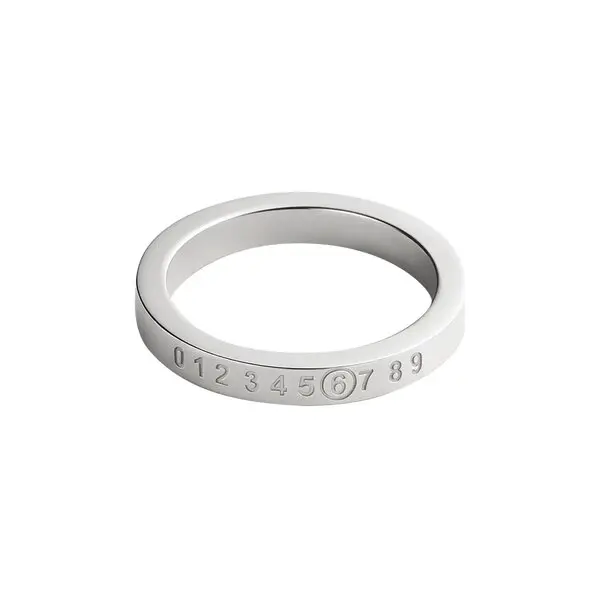 MAISON MARGIELA Numeric Minimal Signature Ring - Silver