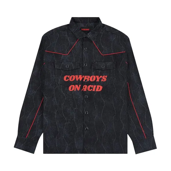PLEASURES Acid Cowboy Denim Shirt