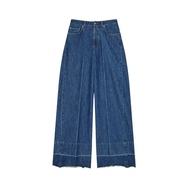 Givenchy Wide Leg Denim Trousers