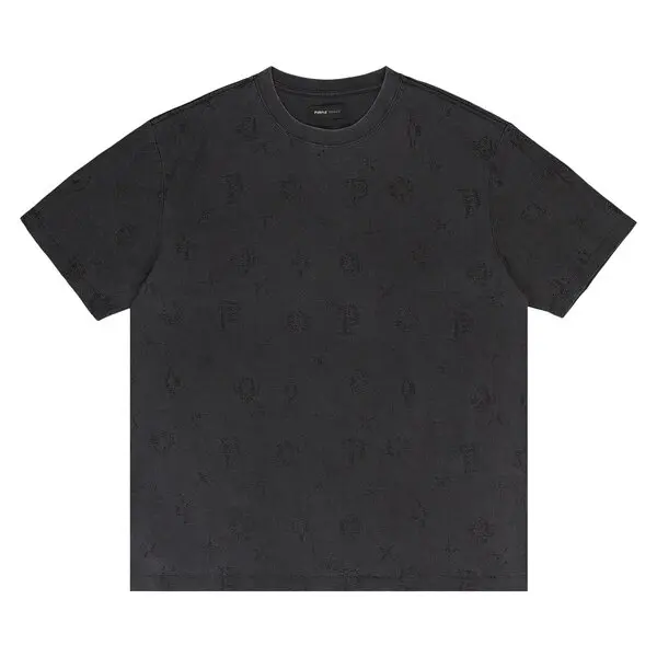 PURPLE BRAND Textured Jersey Short-sleeve Tee