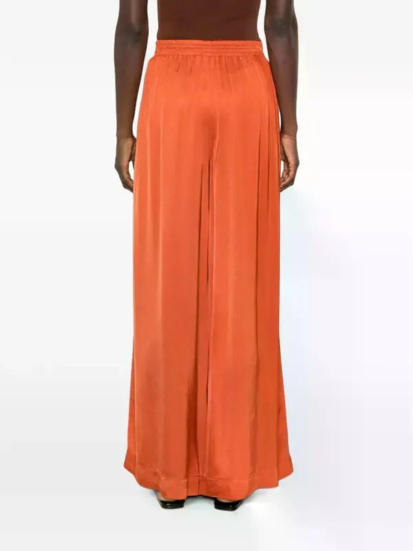 VICOLO Elasticated-waistband Wide-leg Palazzo Pants