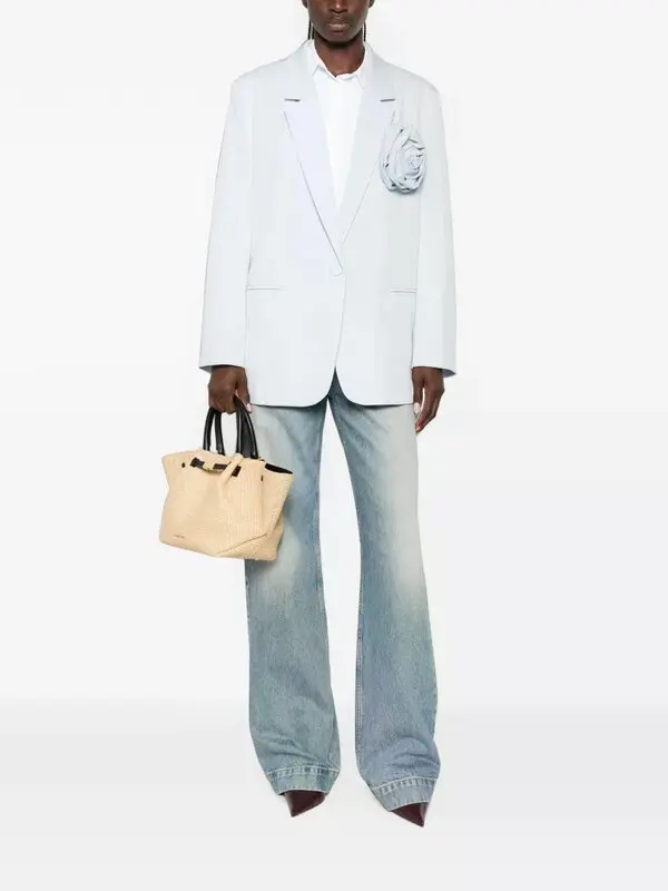 VICOLO Single-breasted Blazer With Floral Appliqu