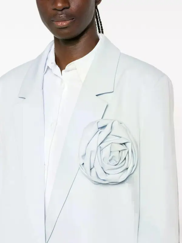 VICOLO Single-breasted Blazer With Floral Appliqu