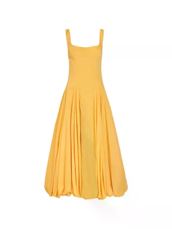 Simkhai Pleated Bubble-hem Dress