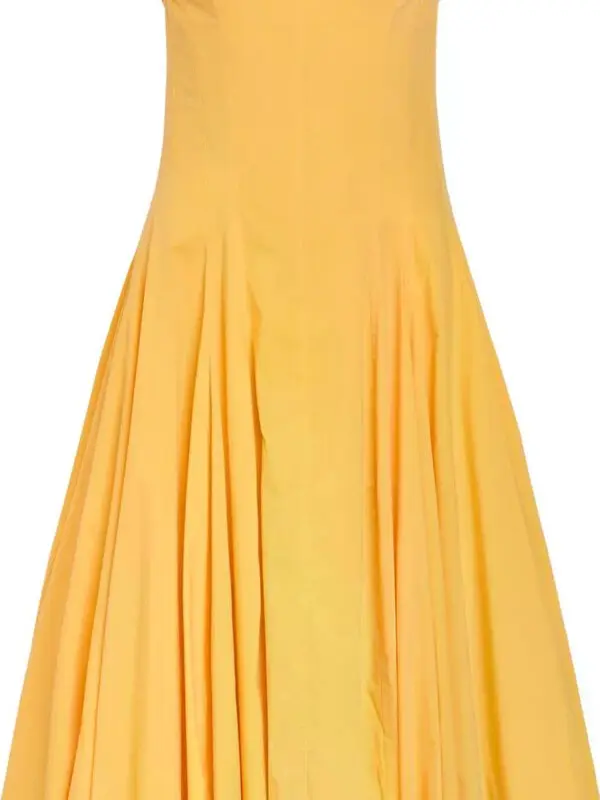 Simkhai Pleated Bubble-hem Dress