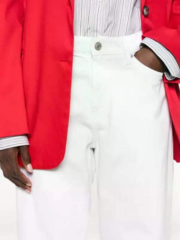 VICOLO Logo Patch Wide-leg Jeans