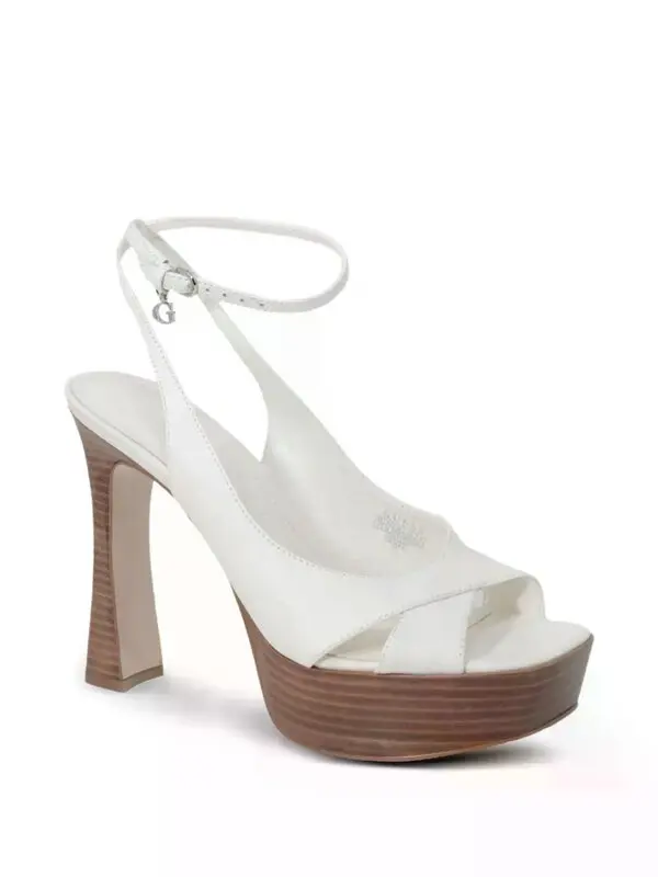 Guess Platform Ankle-strap Sandals With Block Heel