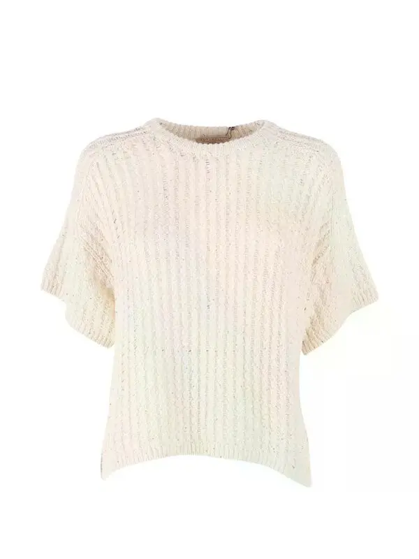 Antonelli Firenze Sequin Embellished Open-knit Sweater