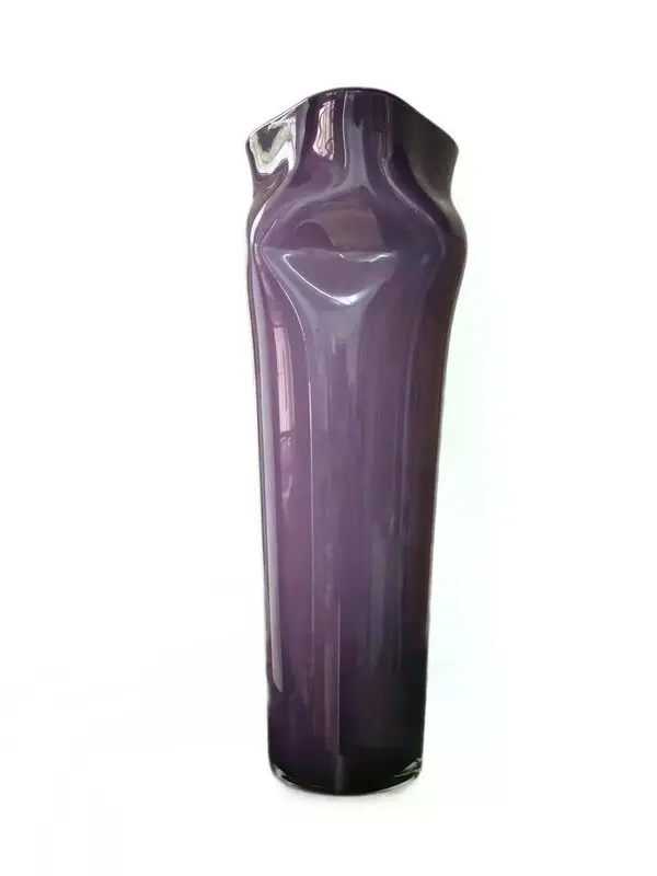 ENZO DE GASPERI Cylindrical-shaped Sculpted Vase - Purple