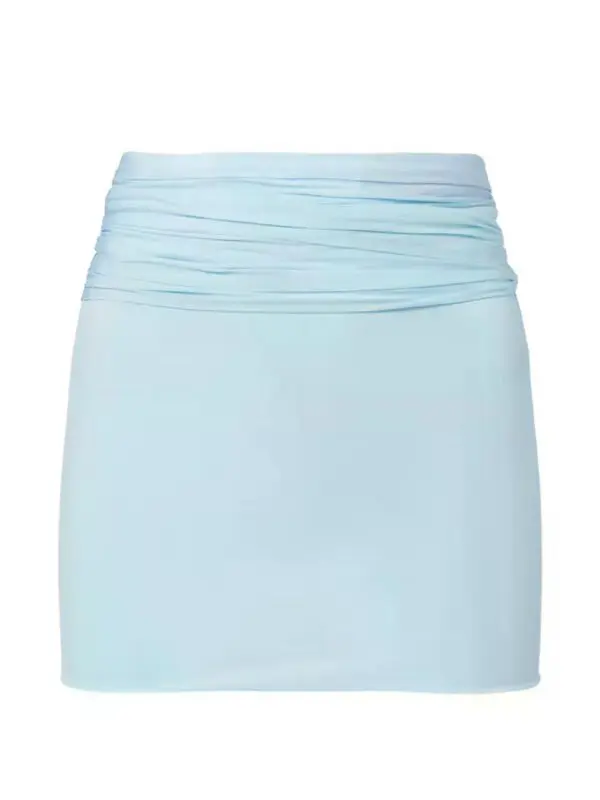 Wardrobe.NYC Ruched Mini Skirt