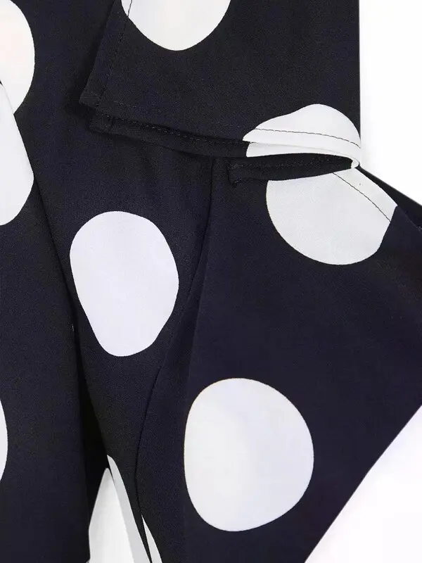 Junya Watanabe Polka-dot Ruffled Blazer - Blue