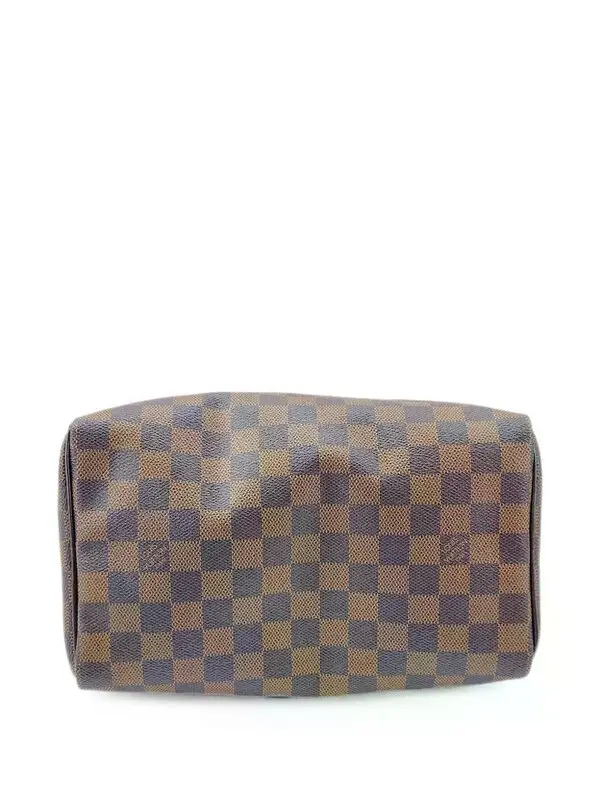 LOUIS VUITTON Speedy Damier Ebene Handbag - Brown